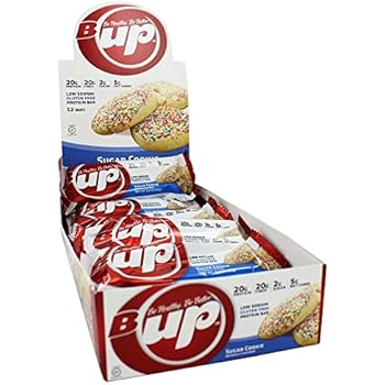 Amazon.com: YUP Brands B-Up Protein Nutritional Bar, Sugar Cookie, 2.2 ...