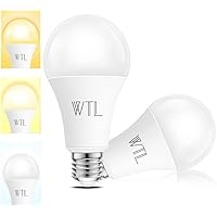 DEWENWILS 3-Way LED Light Bulbs, 40/60/100W Equivalent, A19 LED Bulbs, 5000K Daylight White Glow ...