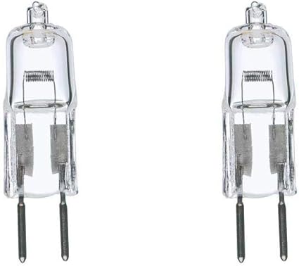 2 Pack 35 Watt 35W 12V 12 Volt G6.35 Bi-Pin JC Type Halogen Light Bulb ...