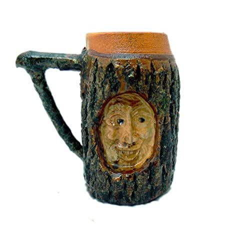 Amazon.com: Wooden Coffee Mug, Tree Spirit Hand Carved, "Bark-On" Ash ...