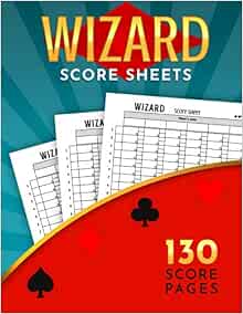 Wizard Score Sheets: 130 Oversized Wizard Card Game Score Pads | Large ...