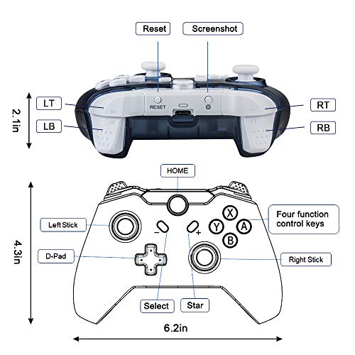 TechKen XB Pro Controller Compatible with Nintendo Switch and Nintendo ...