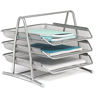 Amazon.com : Alba Three-Level Front Loading Wire Desktop Letter Size ...
