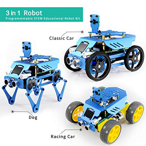 Adeept 3-in-1 alter robot car kit for raspberry pi 4 3 model b+