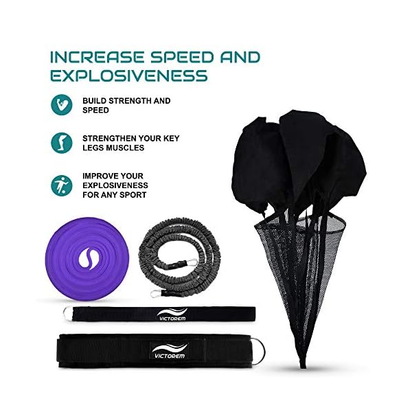 Victorem Ultimate Speed Agility Training Set – Speed Bands, Parachute ...