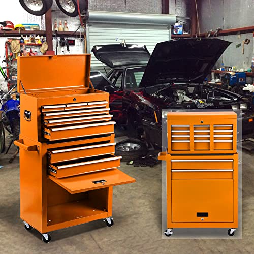 8-Drawer Rolling Tool Chest, Big Tool Box with 4 Wheels, Detachable ...