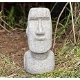 Amazon.com: Large Easter Island Head Sculpture - Moai Bust Tiki Figure ...