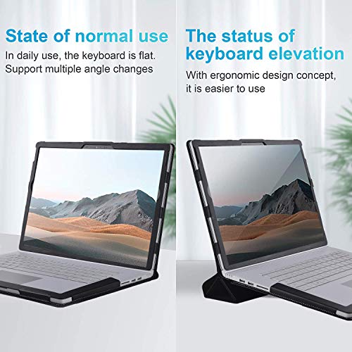 Microsoft Surface Book 3/2 15 inch PU Leather with Stand Case Laptop ...