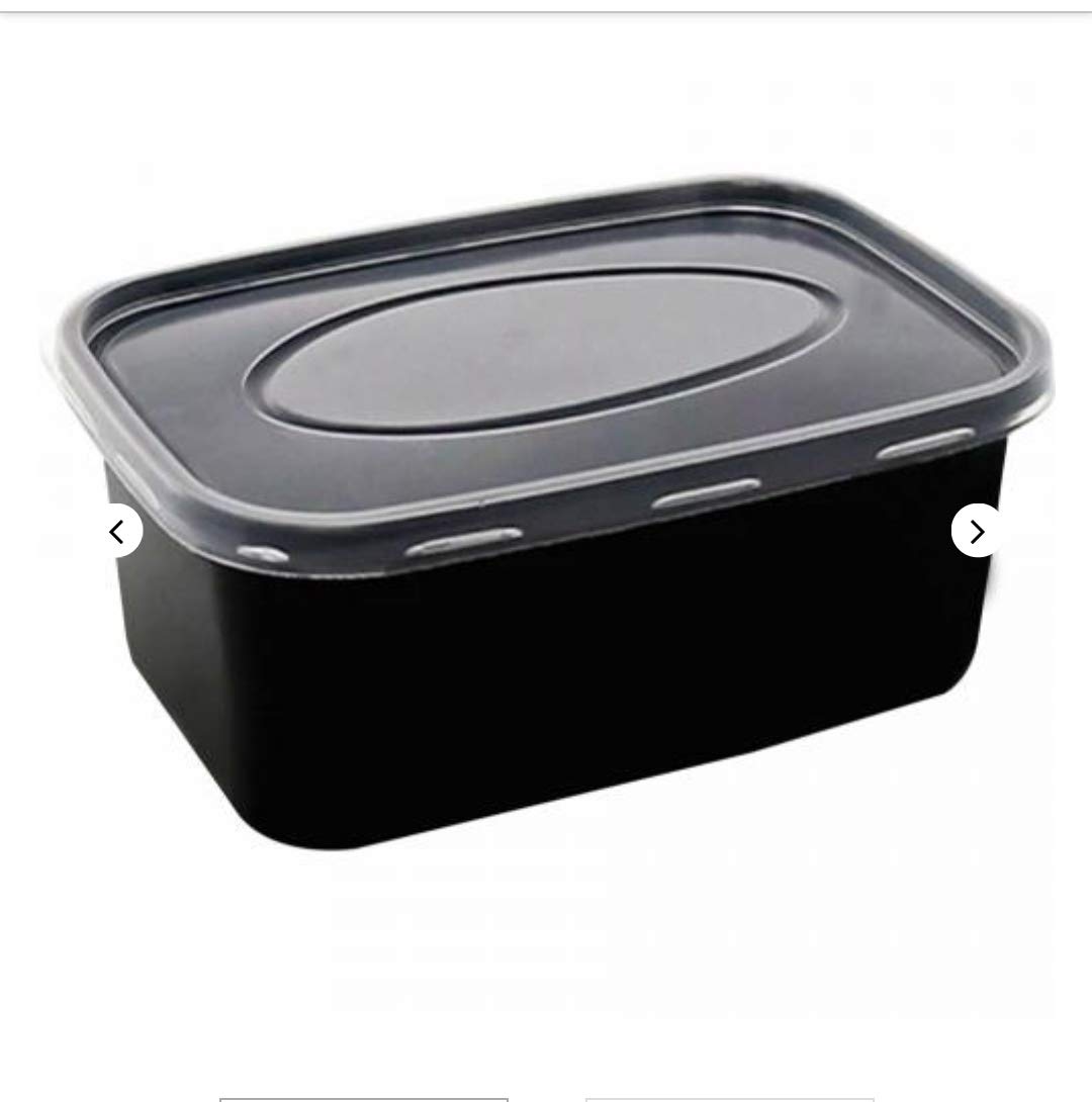 Rectangle Containers with lid for Food Storage 1000ml (Pack of 20 ...