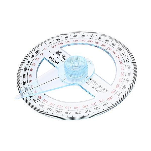 iTimo DIYWORK 360 Degree Pointer Protractor Ruler 10cm Circular Gauging ...