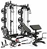 MiM USA Pro Master 1001 All-in-One Gym Machine Power Cage Smith Machine ...