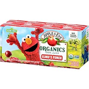 Amazon.com : Apple & Eve Sesame Street Organics, Elmo's Punch, 4.23 ...