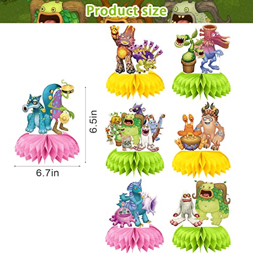 My Singing Monsters Party Decorations Honeycomb Centerpiece, 7 Pieces ...