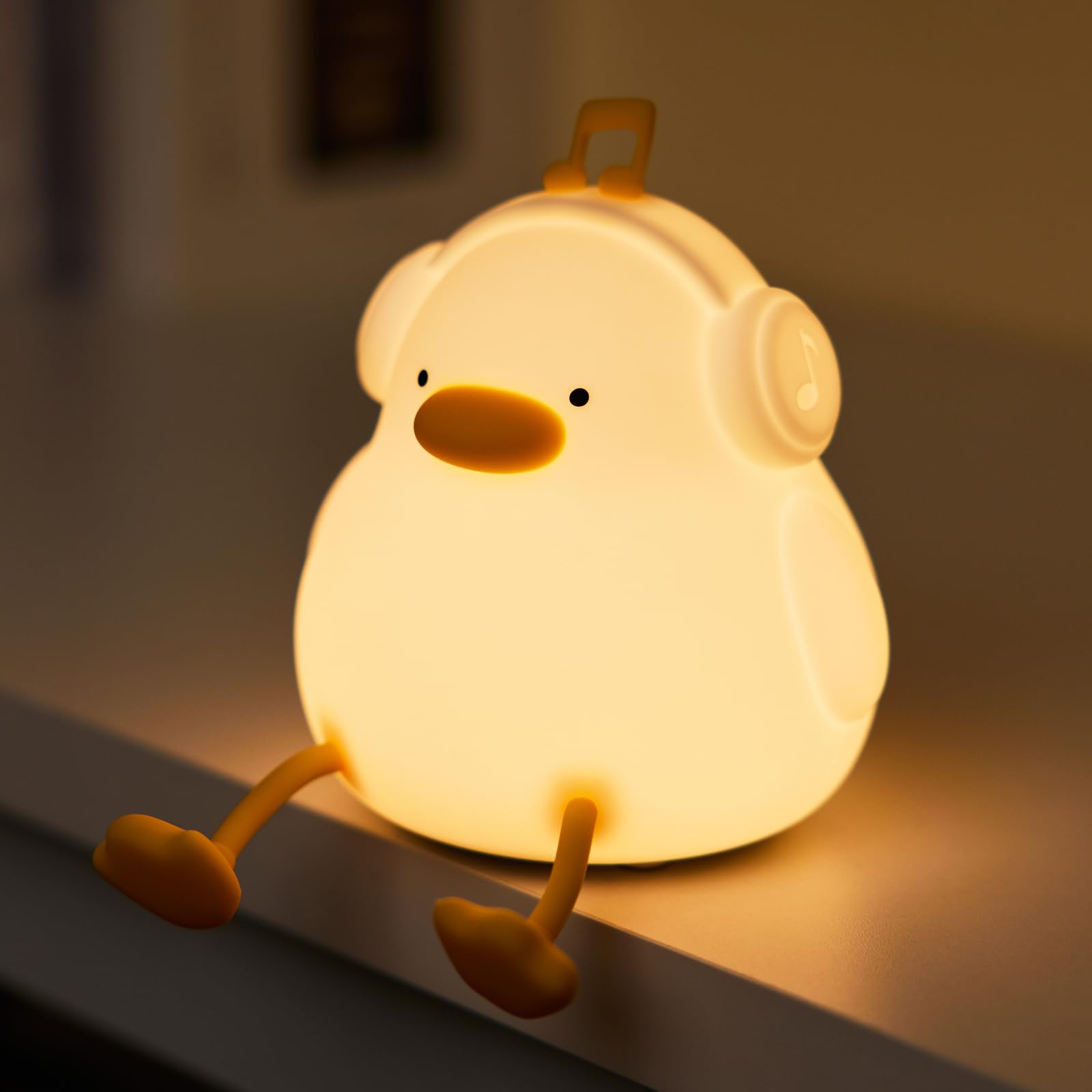 Mua LED Duck Night Light for Kids, Cute Silicone Squishy Light Up Duck ...