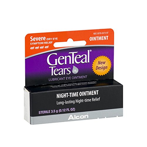 Genteal Pm Dry Eye Relief Severe Night-Time Ointment .12 fl oz (6 Pack ...
