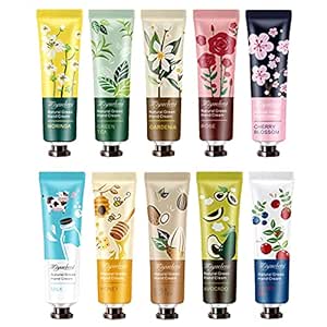 Amazon.com: BONNIESTORE 10 Pack Plant Fragrance Hand Cream, Moisturizing Hand Care Cream Travel ...