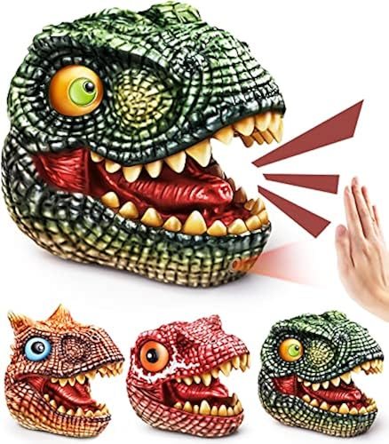 Small Dinosaur Hand Puppets, Geyiie Kids Puppets Dino Toys for Boy ...
