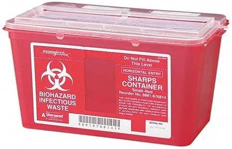 Amazon.com : Unimed-Midwest SCSM019814 Red Biohazard Infectious ...