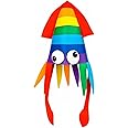 Amazon.com: Novelty Rainbow Squid Hat Costume Party Hat Cap : Clothing, Shoes & Jewelry