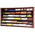 Amazon.com: HO Scale Model Train Display Case Cabinet Wall Rack w/98% ...