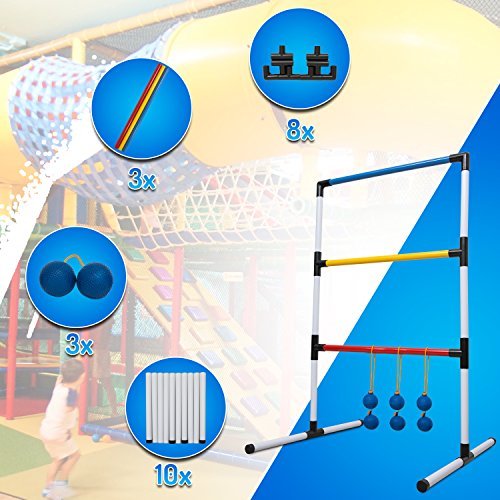 Ideas In Life One Piece Ladder Ball Game Set - Indoor and Outdoor Games ...