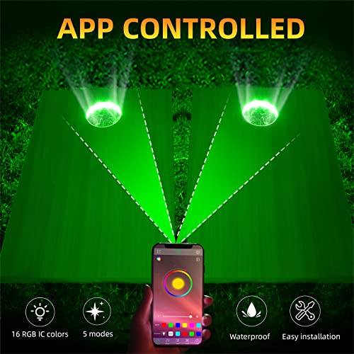 Cornhole Lights,16 Million RGB Colors Changing Cornhole Light with App ...