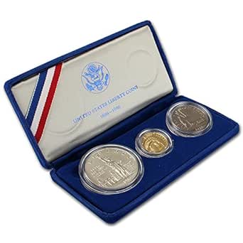 1986 US Statue of Liberty 3-Coin Commemorative BU Set OGP at Amazon's ...