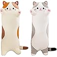 Amazon.com: Cat Plush Stuffed Animals Cute Long Cat Body Pillow ...