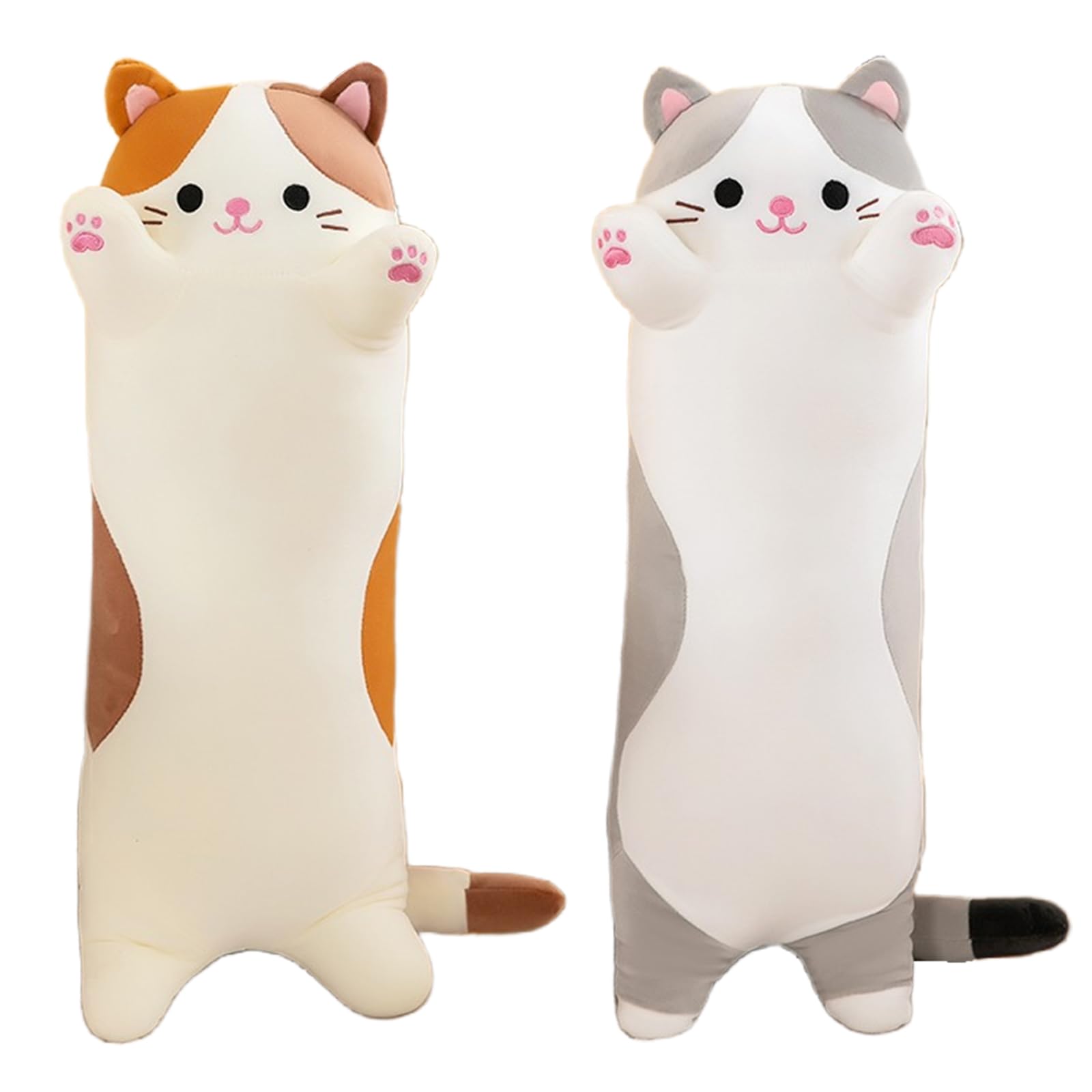Oeonuas Cat Plush Stuffed Animals Cute Long Cat Body Pillow Plushies ...