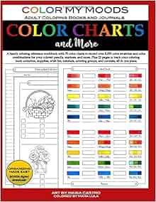 Color Charts and More by Color My Moods Adult Coloring Books and ...