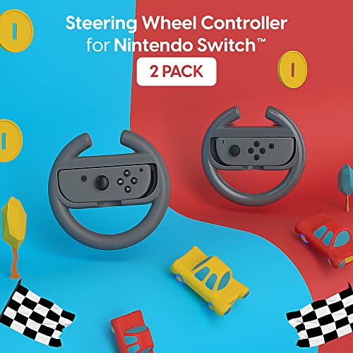 TALK WORKS Steering Wheel Controller for Nintendo Switch 2 Pack ...