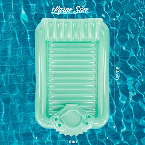 Lake Floaties Oversized Inflatable Tanning Pool Lounger - 80 Inch ...