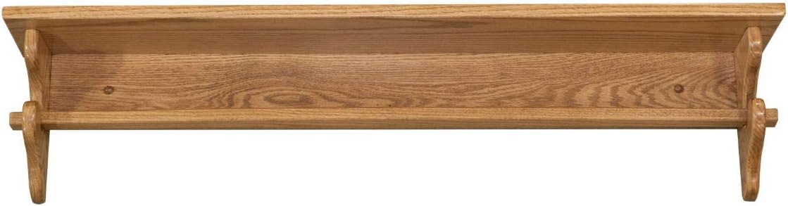 Solid Wood Quilt Rack with Display Shelf Wall Mounted Quilt Hanger ...