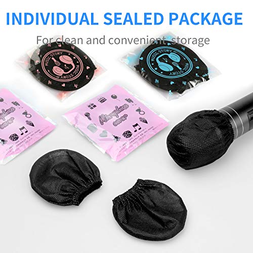 240pcs (120 pairs) Mic Covers Disposable Non-Woven, Individually ...