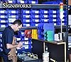 Signaworks 5 Stack Super Bright LED Andon Tower Light, 3 Pos On-Off ...