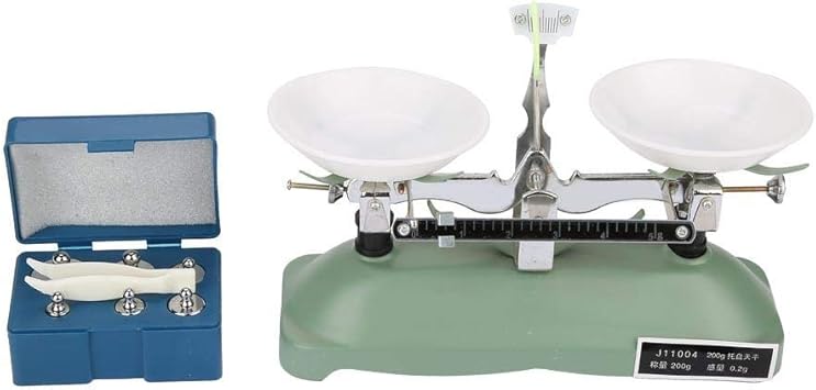 200g/0.2g Tray Balance Lab Mechanical Scale with Tweezers & Weights ...