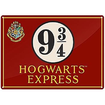 Amazon.com: Harry Potter Hogwarts Express Small Metal Sign 8" x 6 ...