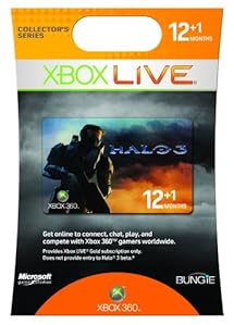 Amazon.com: Xbox 360 Live 12 Month Halo 3 Gold Card: Artist Not ...