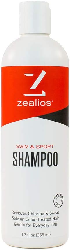 ZEALIOS SWIM & SPORT SHAMPOO - 12oz // Shampoo For Swimmers. Protection ...