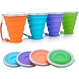 Amazon.com : Stouge Silicone Collapsible Travel Water Cup, 5 Pack ...