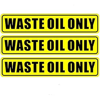 Amazon.com : Outdoor/Indoor (3 Pack) 6.25" X 1.25" - Waste Oil Only ...