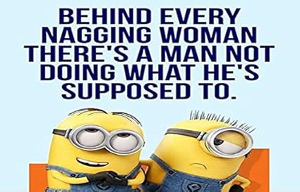 Nagging Woman Saying Funny Cartoon Novelty Photo Fridge Magnet: Amazon ...