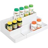 Amazon.com: mDesign Plastic Adjustable/Expandable Vitamin Rack Drawer ...