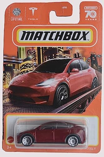 Matchbox Tesla Model Y, red 70 Years in Kuwait | Whizz