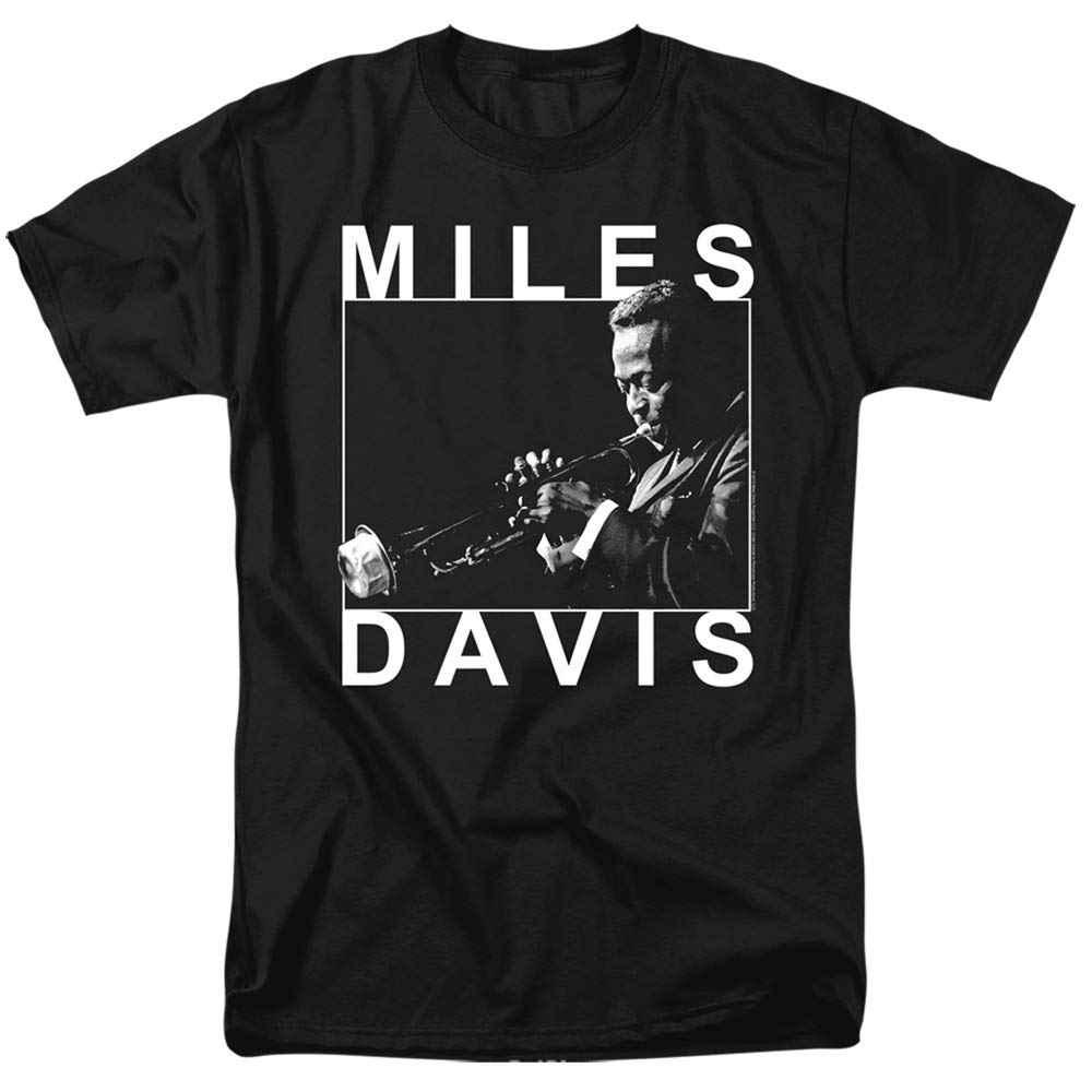 Buy Miles Davis Monochrome Unisex Adult T Shirt for Men and Women, X ...