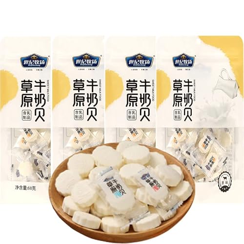 Original flavor Milk tablets 9.59 oz （68g*4bag）Cheese slices-Dry eating ...