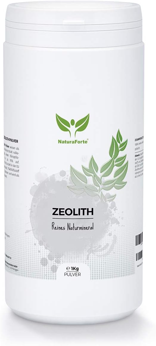 NaturaForte Zeolith Pulver 1000g - Klinoptilolith 95%, Extra fein ...