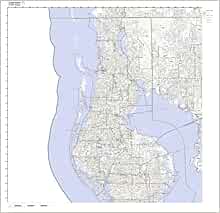 Clearwater, FL ZIP Code Map Not Laminated: Amazon.com: Office Products