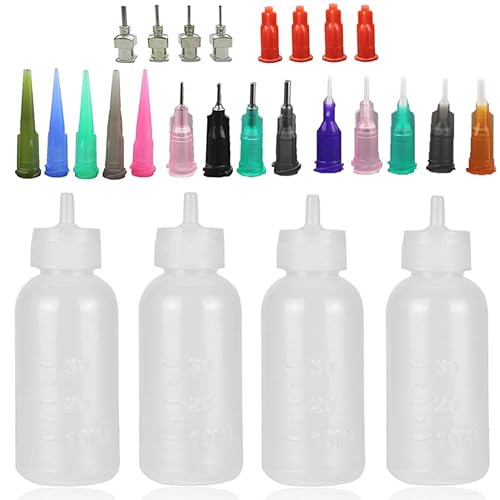 Xmasir Jagua Henna Applicator Bottles Kit for Tattoo Body Paint,Multi ...