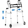 Amazon.com: Delog Narrow Folding Walker for Seniors, 3 in 1 Folding ...